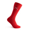 Rose Red Ribbed Solid Sock by Southern Scholar | Soft and Stylish ...